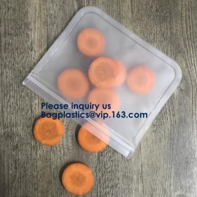 중국 5pcs 고정되는 팩 음식 식사 저장 PEVA 지플락 재사용할 수 있는 Peva 음식 저장 Zip 물개 샌드위치 식사 부대, Bagease Bagplastic 판매용