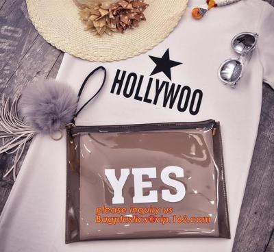 Cina Sacchetti della spesa con la borsa del PVC su misura maniglie, borse del regalo della maniglia della cancelleria con la chiusura lampo del cursore, borsa della maniglia del PVC in vendita