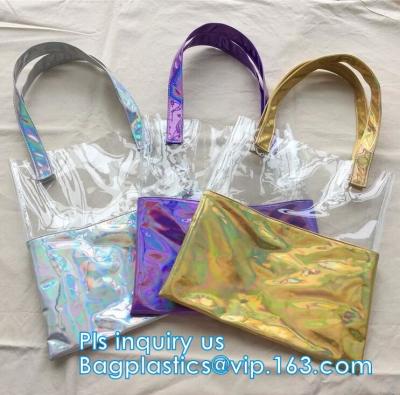 Cina La borsa cosmetica promozionale di viaggio del PVC con la maniglia, il regalo ed i sacchetti della spesa tagliati con le maniglie ha personalizzato la borsa del PVC, stazione in vendita