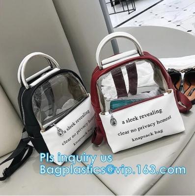 Cina Borsa asciutta impermeabile del PVC che fa un'escursione zaino, zaino impermeabile trasparente alla moda del PVC, chiaro zaino casuale Plast del PVC in vendita