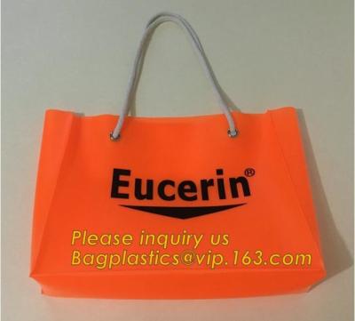 Cina Il produttore della Cina nuovo arriva chiara borsa su misura della maniglia del PVC, borsa del dispositivo di raffreddamento del ghiaccio del PVC della maniglia annodata portatile per un vino BO in vendita