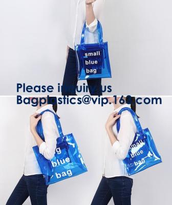 Cina Chiara borsa trasparente impermeabile alla moda della spiaggia del PVC del totalizzatore, imbracatura trasparente operata della spalla della spiaggia della borsa del PVC delle ragazze chiara in vendita