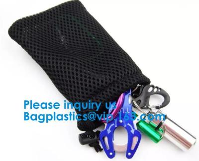 Cina La piccola dimensione ed il logo della dogana della borsa di cordone della maglia del poliestere di promozione che stampano intorno al cordone inferiore ingranano la borsa per lo sport, in vendita