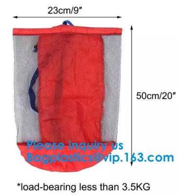 Cina Borsa di nylon della maglia del cordone di Brown di logo su ordinazione promozionale piccola, borsa di cordone della maglia del poliestere di promozione di progettazione dell'OEM piccola in vendita