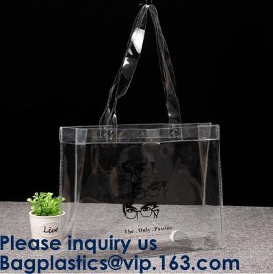 Cina Borsa stampata borsa su ordinazione del regalo del sacchetto della spesa del PVC di logo di promo, sacchetto della spesa trasparente di plastica riutilizzabile del PVC, Bagease, PACCHETTO in vendita