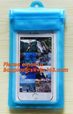 Китай Изготовленная на заказ напечатанная сумка молнии pvc аксессуаров телефона пластиковая, мешок телефона PVC водоустойчивый, сумка телефона водоустойчивая со светящим продается