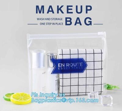 China vinyl toiletry zipper bag pvc slider bag,pvc tote bag, zipper bag vinyl toiletry zipper bag pvc slider bag, square botto for sale