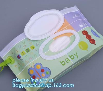 Китай ткань младенца ЕВА верхнего перемещения застежка-молнии eco biodegradable многоразовая CMYK УЛЬТРАФИОЛЕТОВАЯ напечатанная пластиковая влажная обтирает сумку, сумки ткани ЕВА влажные продается