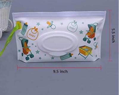 Китай Многоразовое изготовленное на заказ ЕВА влажное обтирает мешок, младенца молнии влажный обтирает сумку ткани, сумку портативной ткани ЕВА изготовленной на заказ влажной упаковывая с p продается