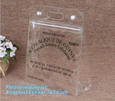 Chine Sac cosmétique de PVC d'EVA d'approbation biodégradable pour le sac imperméable d'article de toilette d'organisateur de voyage de maquillage de ligne aérienne de tirette de femmes à vendre