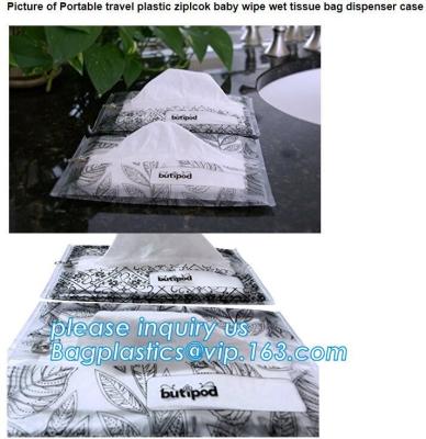 Chine Sac biodégradable de BUTIPOD, sac humide de tissu de voyage de chiffon zip-lock portatif de bébé, emballage de caisse de distributeur, emballage de tissu à vendre