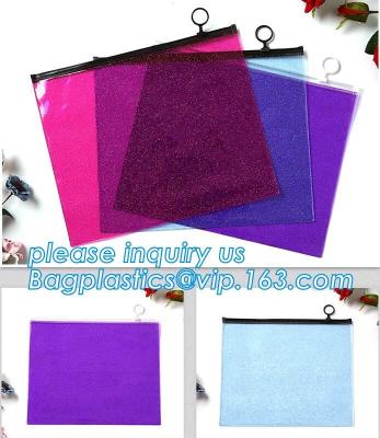 Chine Poche zip-lock Standup cosmétique de PVC de la Chine d'espace libre biodégradable de fournisseur, poche cosmétique de fermeture éclair d'article de toilette de joint de sac de voyage, bagea à vendre