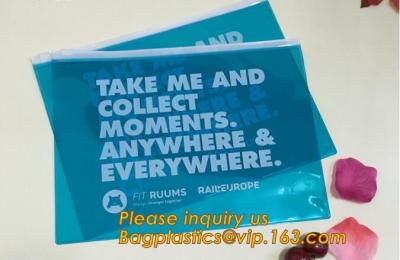 Chine Sac transparent biodégradable de document de tirette de PVC de sac de dossier de tirette de la haute qualité B4 A4 B5 A5 A6, sac de dossier avec le docume de tirette à vendre