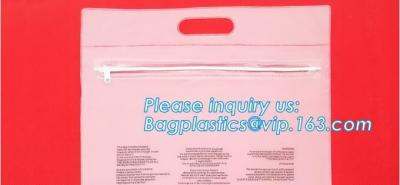 Chine Le dossier de fichier document transparent de fermeture de tirette de B6 A5 B5 A4 met en sac le sac de dossier, PVC fait sur commande portatif promotionnel W d'espace libre de tirette à vendre