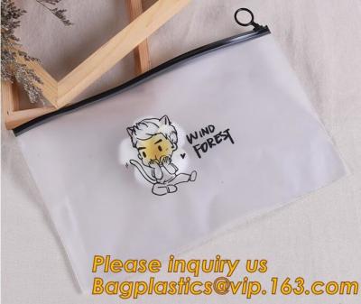 Chine Le sac clair de document de portefeuille de document avec la tirette, le sac en plastique clair A4 pp de document de serrure de fermeture éclair de PVC classent l'organisateur de voyage de sac à vendre