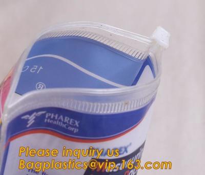 Китай Сумка файла документа ПВК ясности размера А5 пластиковая с замком застежка-молнии, фабрикой Китая подгоняла сумку документа кожи логотипа А3 А4 А5 А6 продается