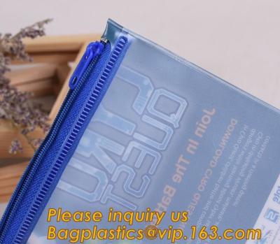 Китай Сумка файла документа ПВК ясности размера А5 пластиковая с замком застежка-молнии, фабрикой Китая подгоняла сумку документа кожи логотипа А3 А4 А5 А6 продается