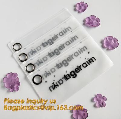 Chine Boucles d'oreille d'anneaux de bijoux de BAGEASE emballant la tirette cosmétique en plastique transparente de Bag Pouch With d'organisateur de poche de stockage à vendre