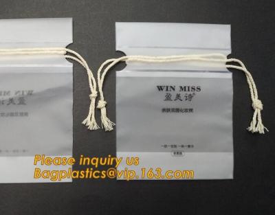 Chine la fécule de maïs a basé le sachet en plastique biodégradable écologique en gros imprimé par coutume de blanchisserie de cordon d'hôtel avec le logo à vendre