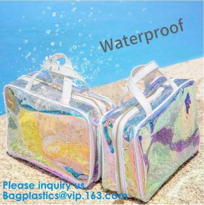 중국 빛나는은 Pvc 자필 메이크업 화장품 부대 세면용품 저장 세척은 조직자 주머니 아름다움 메이크업 케이스 접근자를 자루에 넣습니다 판매용