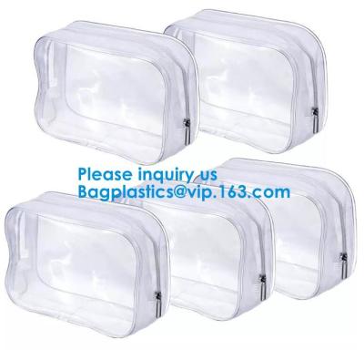 China De kosmetische Makeup/-Toiletry Toiletry van Maxfirm JJ.CIMI Kosmetische Makeup/van de Strandritssluiting Duidelijke Zak van de de Reiswas van pvc met handvat Te koop