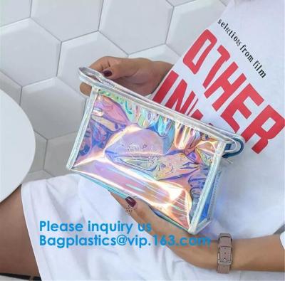 중국 홀로그램 지퍼 Pvc 화장용 부대, 물 증거 CO 친절한, 홀로그램 지퍼 Pu 화장용 부대/열 - 바다표범 어업/인쇄 바느질 판매용
