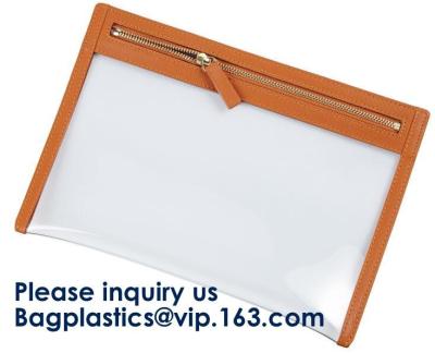 China OEM de Goederenpakket die van de Make-up Kosmetisch Zak Zachte Aangepaste pvc-Schuif, Draagbare Wasbare de Make-upritssluiting inpakken van de Opslagzak Te koop