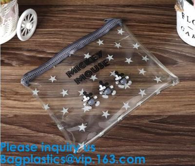 China Logo Printed Plastic Stationery Packaging-de Zak van de de Ritssluitingsschuif van Pvc van de Zakdouane, Matte Frosted-van de de Schuifritssluiting van pvc de Zak Plastic B Te koop