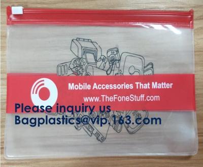 중국 Biodergadable는 Pvc 지퍼를 가진 여행 슬라이더 지퍼 부대를 위한 플라스틱 지퍼 슬라이더 부대 메이크업 지퍼 부대를 주문을 받아서 만들었습니다 판매용