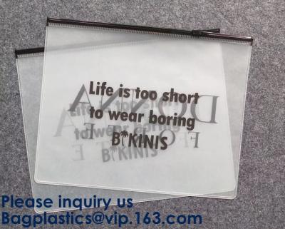 중국 주문 명확한 많은 Pvc 슬라이더 지퍼 부대, PVC 슬라이더 부대를 포장하는 서 있는 화장품을 포장하는 지플락 비닐 봉투 판매용