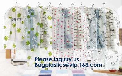 중국 주머니를 가진 비닐 의복 한 벌 부대, 지퍼 의복 의류 Fodable 인쇄된 부대, 옆 지퍼 옷 덮개 여행 저장 판매용