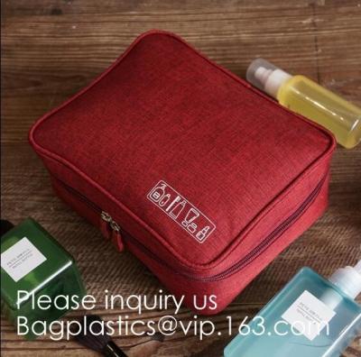 중국 화장용 주머니 핸드백 세면용품 부대 배럴에 의하여 형성되는 여행 화장용 부대 둥근 졸라매는 끈 메이크업 조직자 저장 부대 판매용