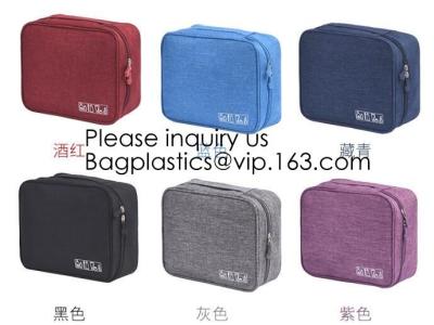 중국 큰 수용량 걸이를 가진 방수 거는 여행 화장용 부대 세면용품 부대, 주머니 여행 작은 검정 PU 화장품 부대 판매용