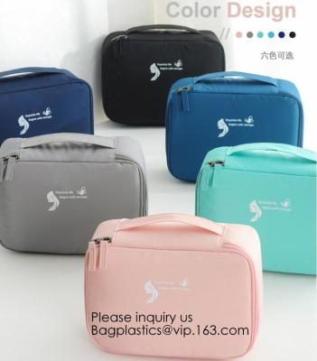 중국 개인화된 휴대용 신부 들러리 선물 화포 화장용 부대, 세척된 화포 세면용품 화장용 부대, Bagease의 bagplastics 판매용