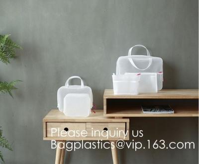 China Van de OrganisatorPouches Tote Travel Toiletry Bags Transparent van de vrouwenmake-up de Kosmetische Zak van pvc, de Reis Duidelijk Schoonheidsmiddel van de Make-upzak Te koop