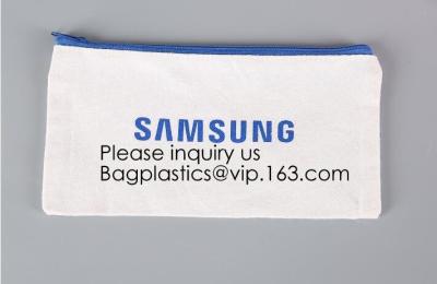 China De goud Gedrukte Gift Organische van de Katoenen Zak Canvasmake-up, de Gepersonaliseerde Kosmetische van de de Leeswijzerzak van de Zakmake-up Zak van het de Douanecanvas Te koop