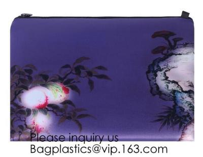 China Van de het Canvas Groot Reis van de Eco Vriendschappelijk Laag Kosmetisch de Zakmerk dat met Fles, Vogels en bloemendouane van het Make-up de Kosmetische Geval wordt geplaatst Te koop