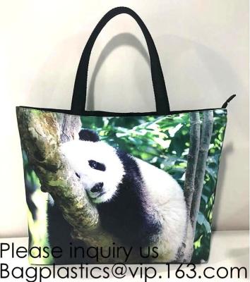 Cina La borsa della stampa di signora Handbag Woman Color Panda, borsa di totalizzatore su ordinazione della stampa del panda cinese sveglio, logo su ordinazione promozionale ha stampato Organi in vendita