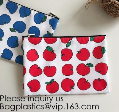 China Zak van de het Canvasmake-up van de canvas de Kosmetische Zak Massa Aangepaste voor Vrouwen, Gepersonaliseerde het Canvas Kosmetische Zak van de Wimpermake-up met Pit Te koop