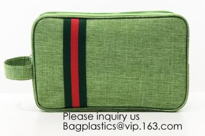 Cina Borsa cosmetica di trucco del sacchetto di logo di mini piccolo del cotone viaggio nero in bianco su ordinazione all'ingrosso della tela, bagease, bagplastics Pak in vendita