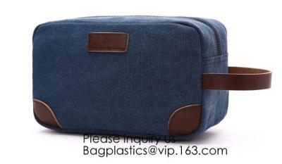 Cina Borsa di trucco della tela della borsa dell'articolo da toeletta di viaggio, borsa dell'articolo da toeletta di viaggio/borsa trucco della tela, trucco su ordinazione B di logo della tela della chiusura lampo di Eco del sacchetto in vendita