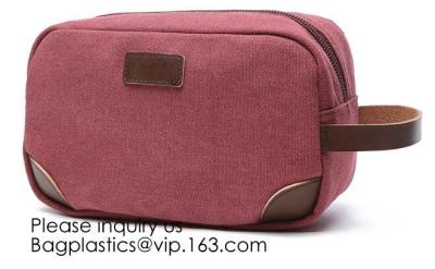 Cina Borsa cosmetica su misura della tela di trucco di viaggio coreano di lusso del sacchetto, trucco amichevole promozionale Co della chiusura lampo della tela del cotone di Eco in vendita