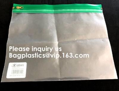 中国 製造業者の注文の印刷プラスチック ジップ ロック式の明確なA4 A5ファイル文書のジッパー袋の袋、ファスナーを締められた袋、噴出袋、3側面 販売のため