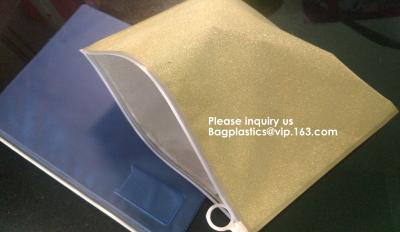 中国 ビルのインボイスのノート ファイル、ジッパー プラスチック エヴァのための防水明確なプラスチック ファイル文書ファイル袋は空白の包装の袋を袋に入れます 販売のため