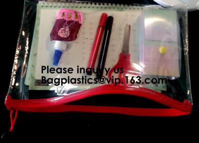 Chine Imperméabilisez le sac durable Zippered de dossier de sac de stockage d'organisateur de maille de PVC de sac de dossier pour la papeterie de bureau et le voyage, bagease à vendre