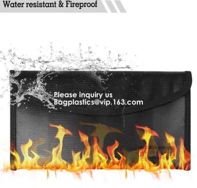 Chine le sac résistant imperméable et ignifuge de document, le sac de boîte de serrure pour l'argent de documents et le bureau classe le sac sûr de Freproof avec L à vendre