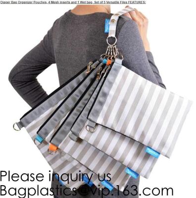 China LUIERzakken, ORGANISATORzakken, 4 NETWERKtussenvoegsels, 1 NATTE ZAK, REEKS VAN 5 VERSTILE-DOSSIERS, NEOPREENzak/ZAKKEN/GEVALLEN, BAGEASE Te koop