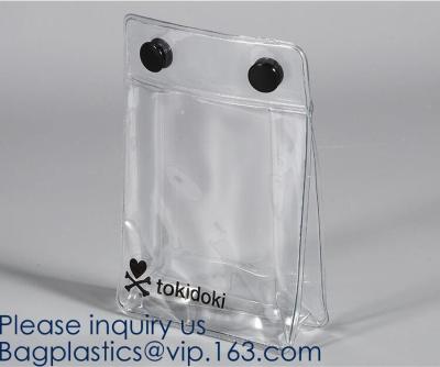 中国 クリスマスの昇進のリサイクルされたエヴァ化粧品袋、wriの走行のマットの洗浄透明で明確なエヴァの化粧品の構造の袋 販売のため