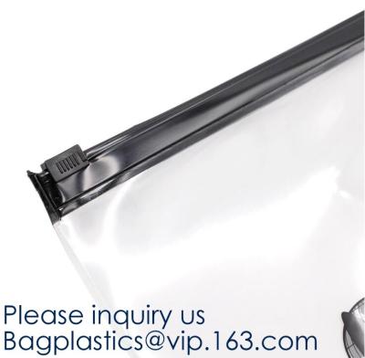 中国 生物分解性の明確なエヴァのプラスチック ジッパー袋の化粧品の包装袋、走行のecoのエヴァの美化粧品袋、BAGEASEのパック 販売のため