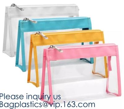 中国 Fashionalポリ塩化ビニール エヴァの網の渡航文書袋、商標旅行白い手首の透明なエヴァ化粧品袋および構造袋 販売のため